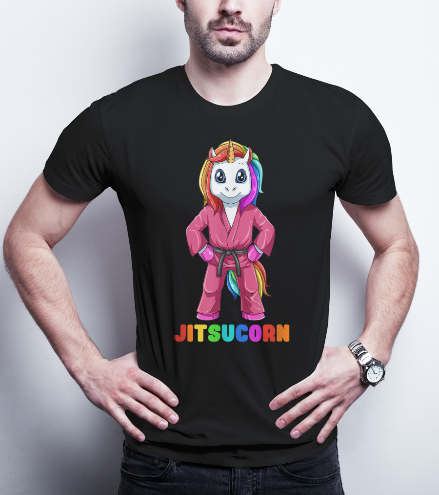Jitsucorn Cute Unicorn Brazilian Jiujitsu Bjj T-Shirt