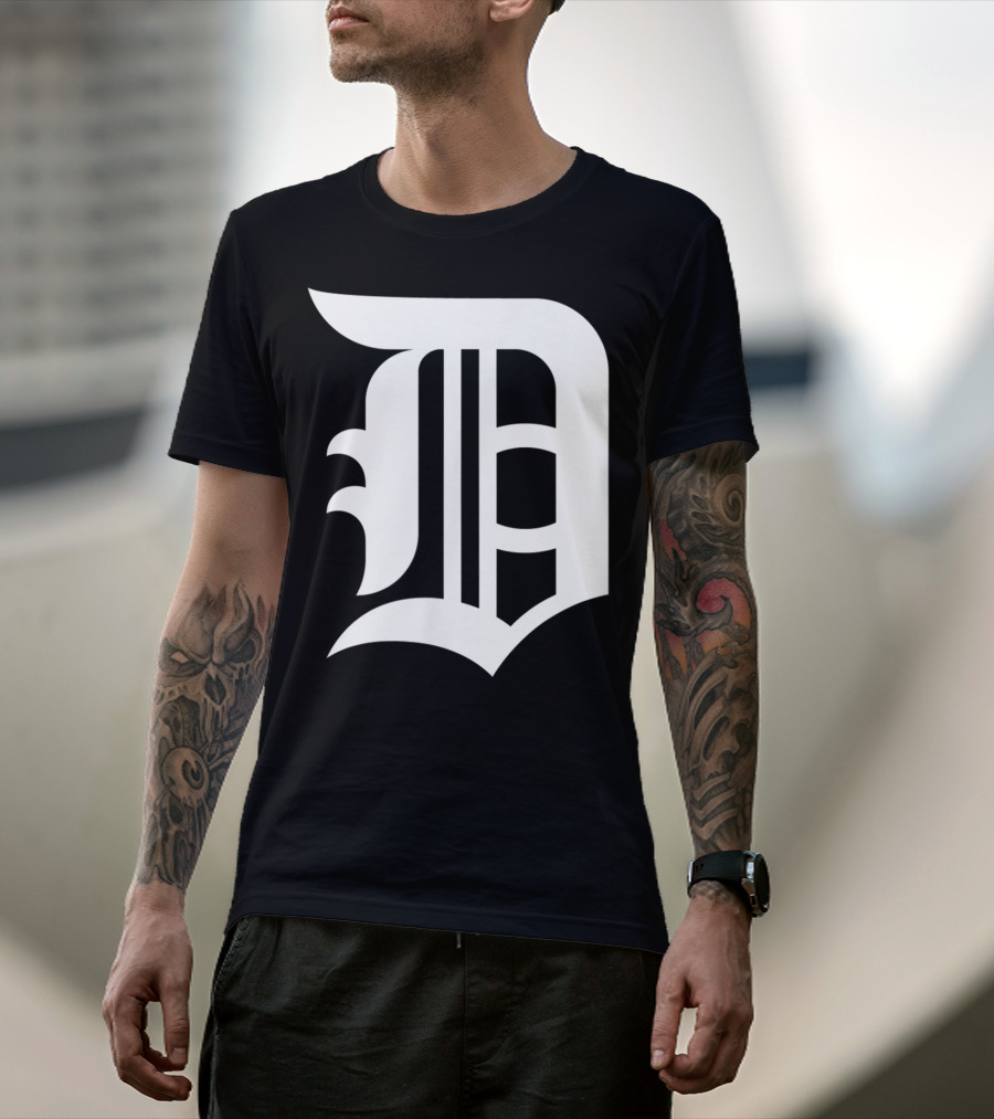 Detroit Baseball D Vintage Michigan Bengal T-Shirt