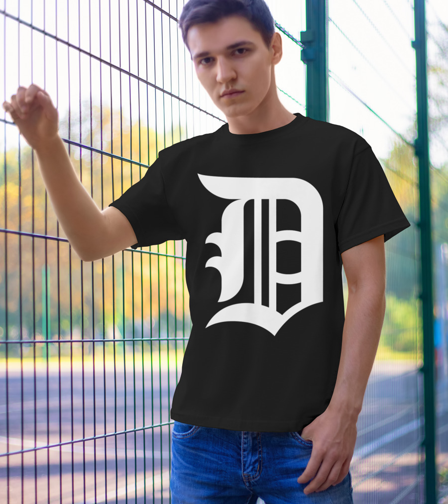 Detroit Baseball D Vintage Michigan Bengal T-Shirt