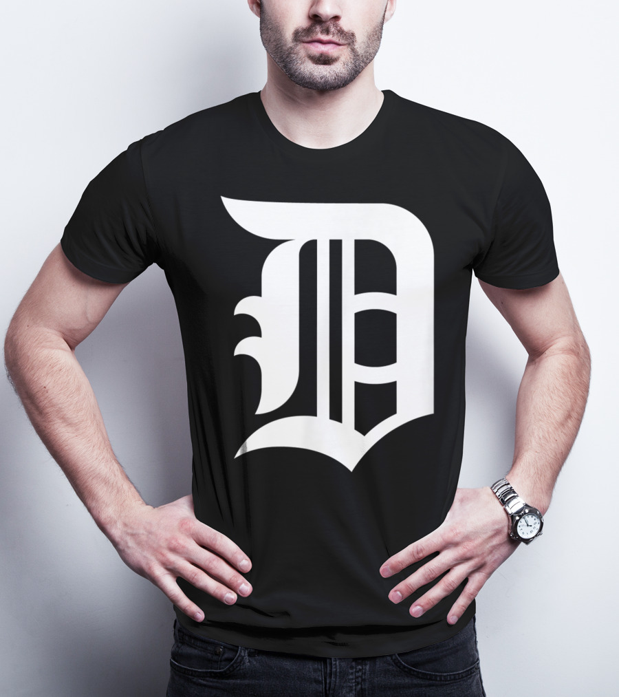 Detroit Baseball D Vintage Michigan Bengal T-Shirt