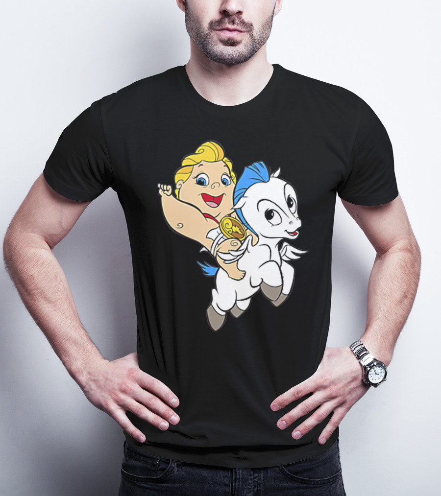 Disney Baby Hercules Riding Pegasus Iconic Image T-Shirt