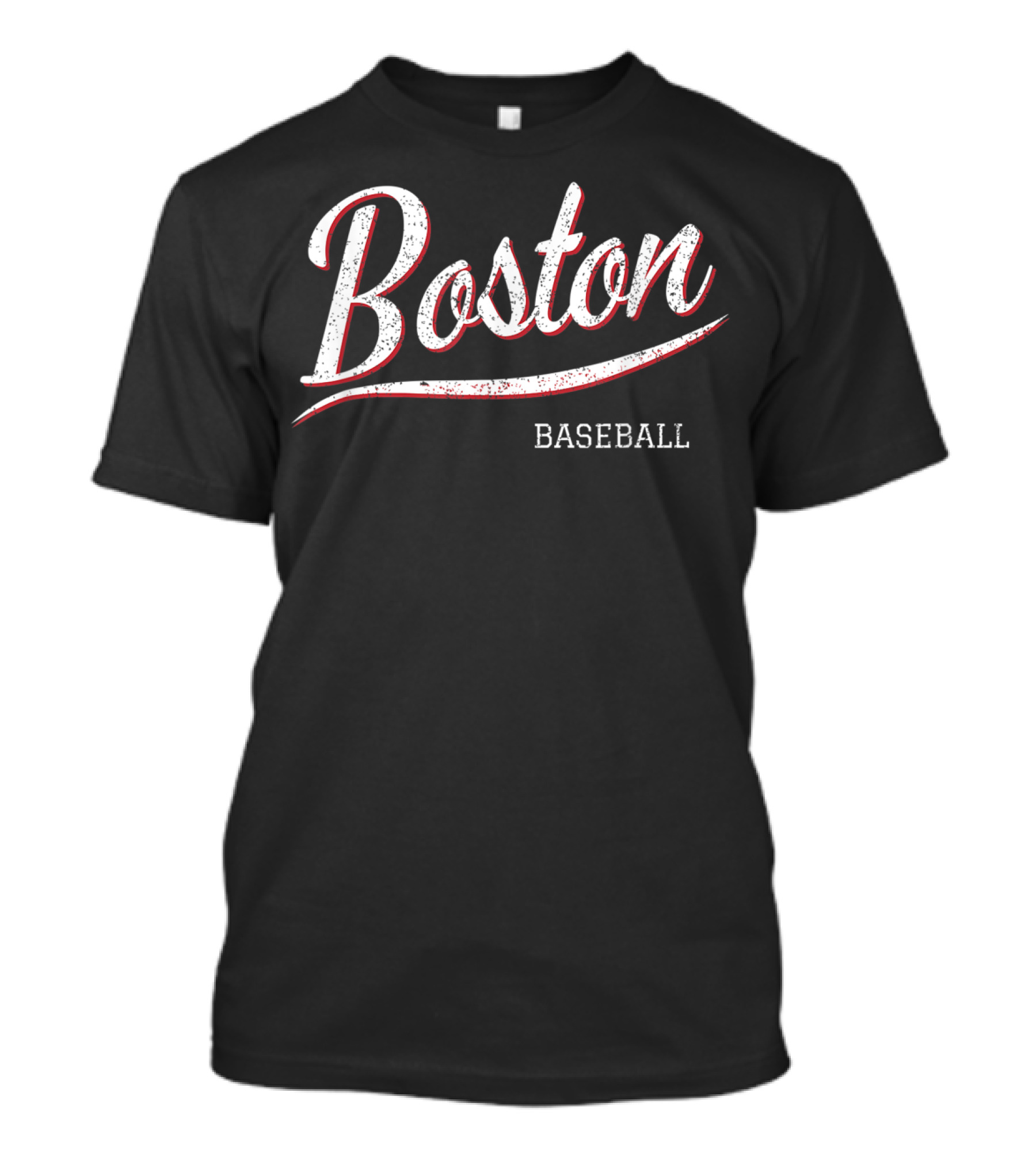 Vintage Distressed Boston Baseball Fan T-Shirt