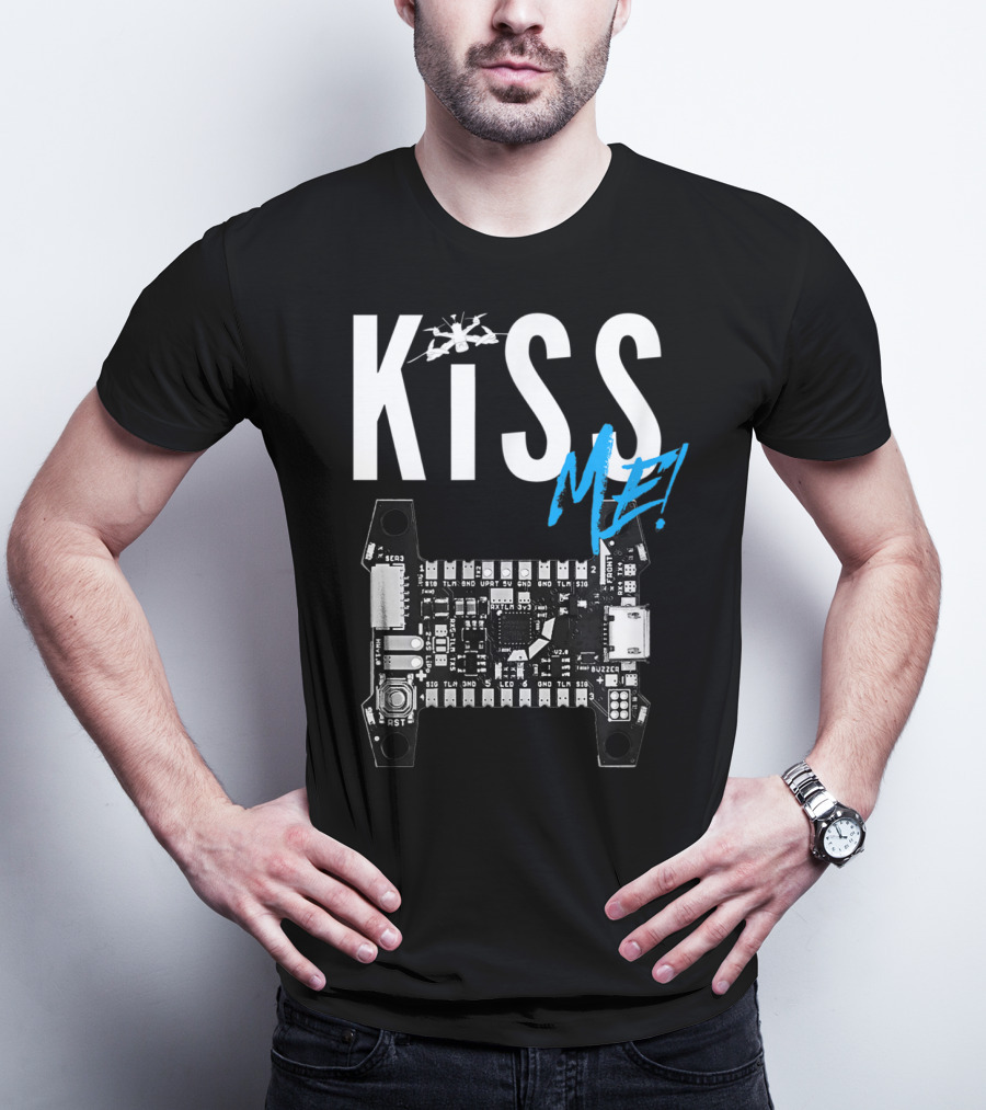 Kiss Me FPV Drone Flight Controller Circuit Board T-Shirt
