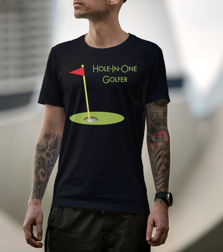 Hole-In-One Golfer Golf Ball In Cup T-Shirt