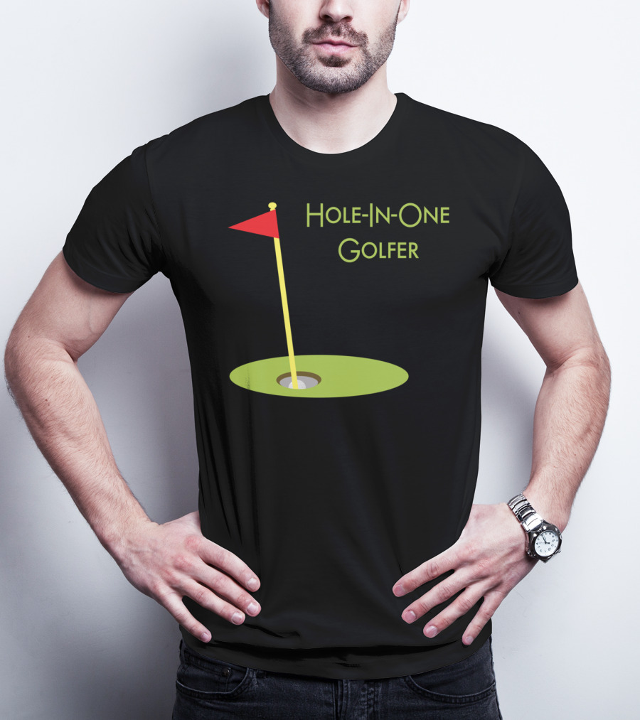 Hole-In-One Golfer Golf Ball In Cup T-Shirt