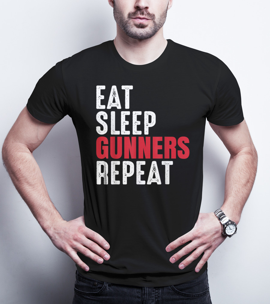 Eat Sleep Gunners Repeat T-Shirt