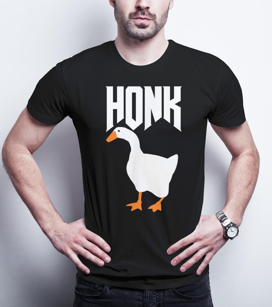 Honk Goose Funny Video Gamer Untitled Goose Game T-Shirt