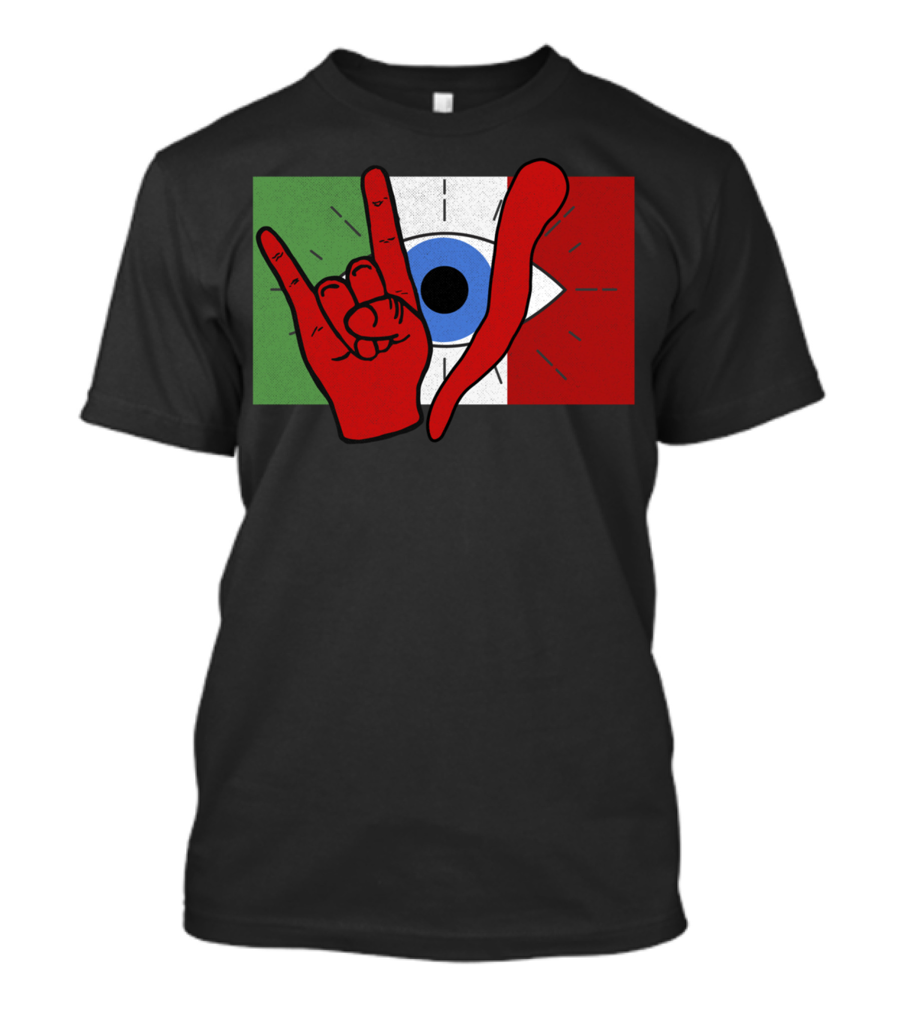 Italian Evil Eye Il Malocchio Maloik Hand Gesture T-Shirt