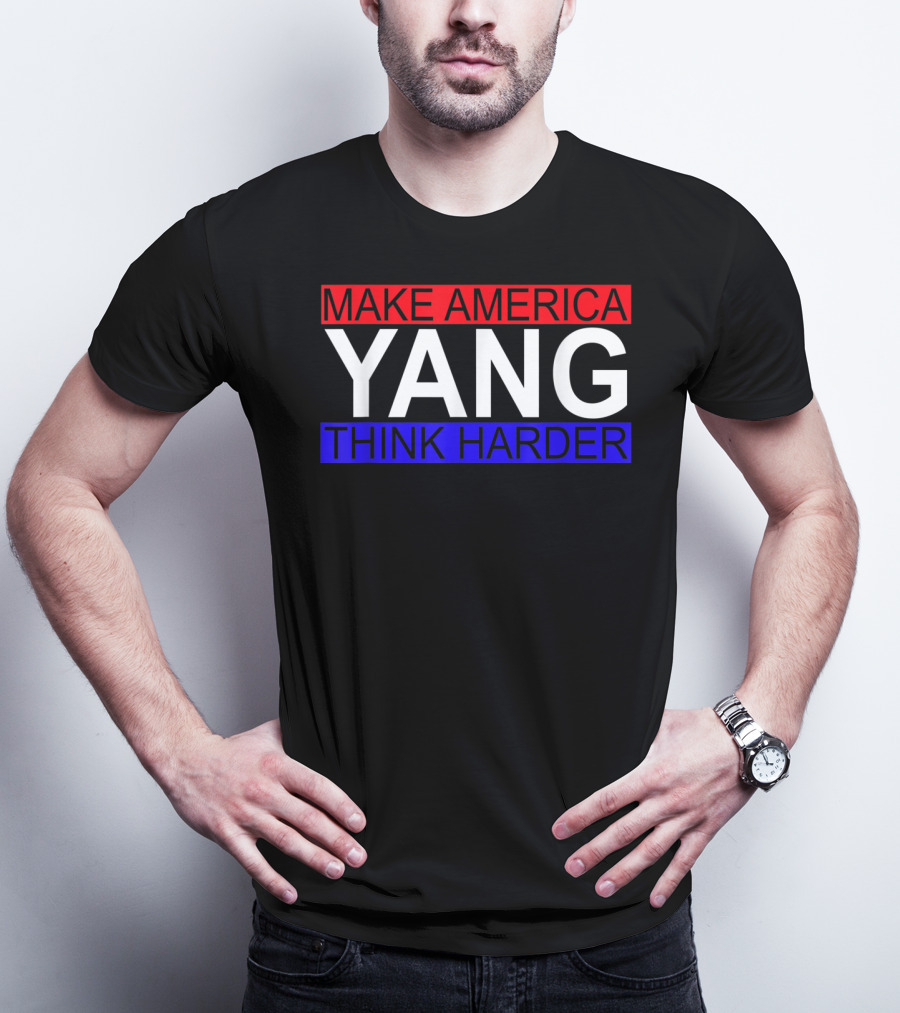 Make America Yang Think Harder Andrew Yang Math T-Shirt
