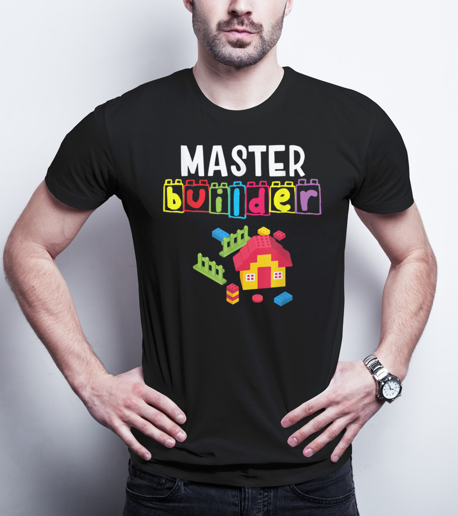 Master Builder Building Blocks House Creation T-Shirt