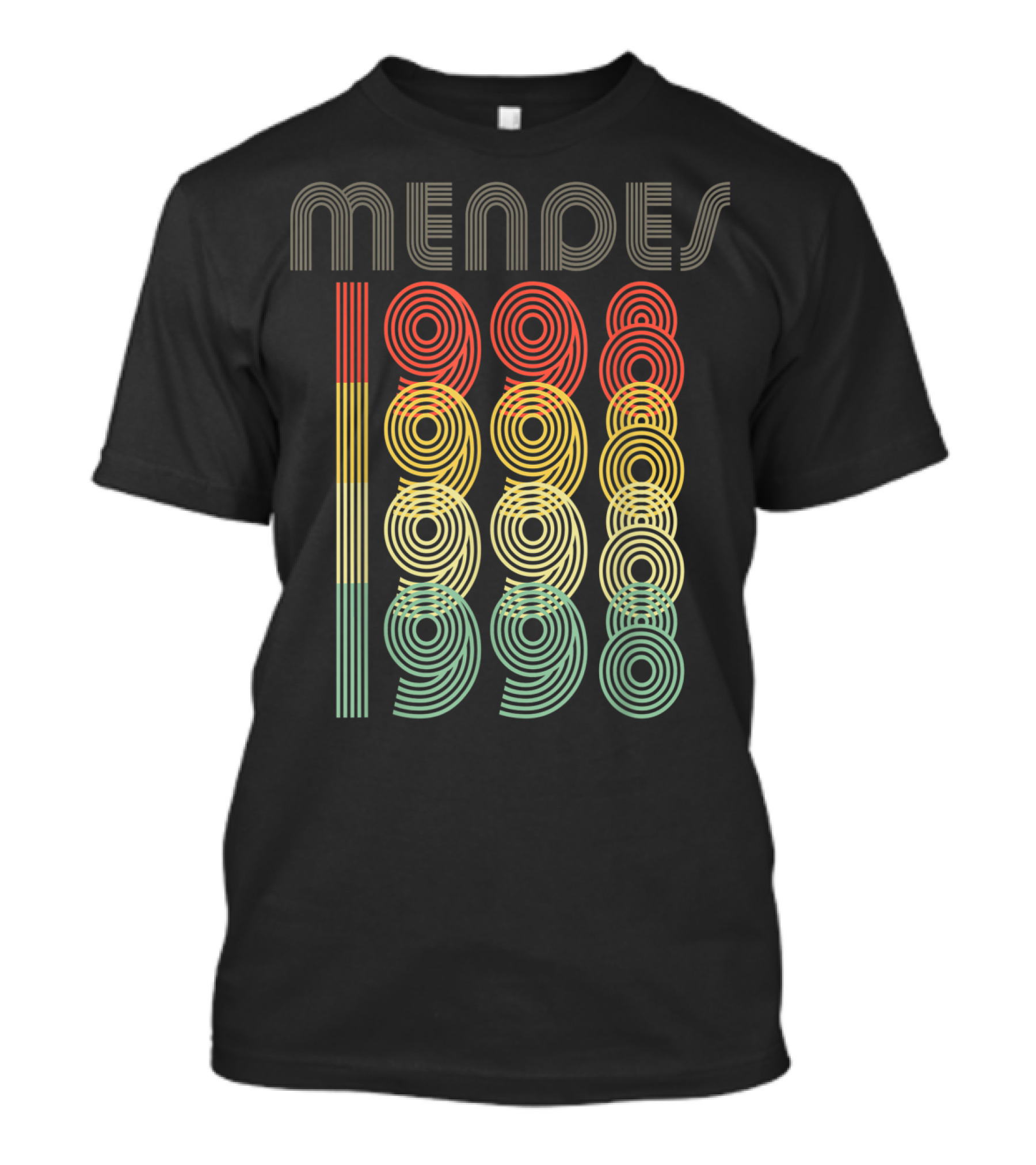 Mendes 1998 Shawn Retro Multicolor Circles T-Shirt