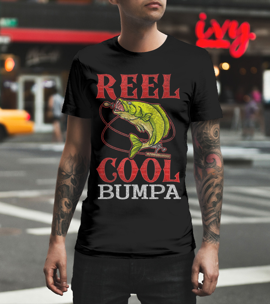 Mens Reel Cool Bumpa Fishing Lover Reel Cool Bumpa T-Shirt