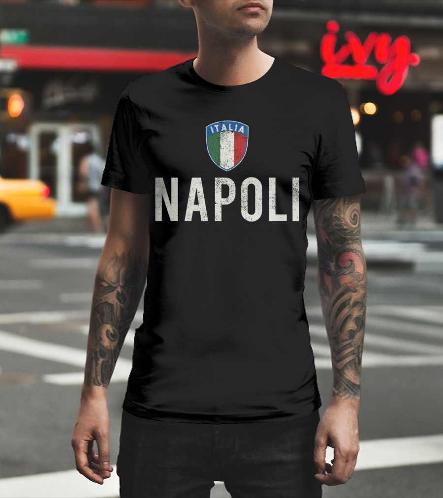 Napoli Italia Italian Flag Emblem Love Naples T-Shirt