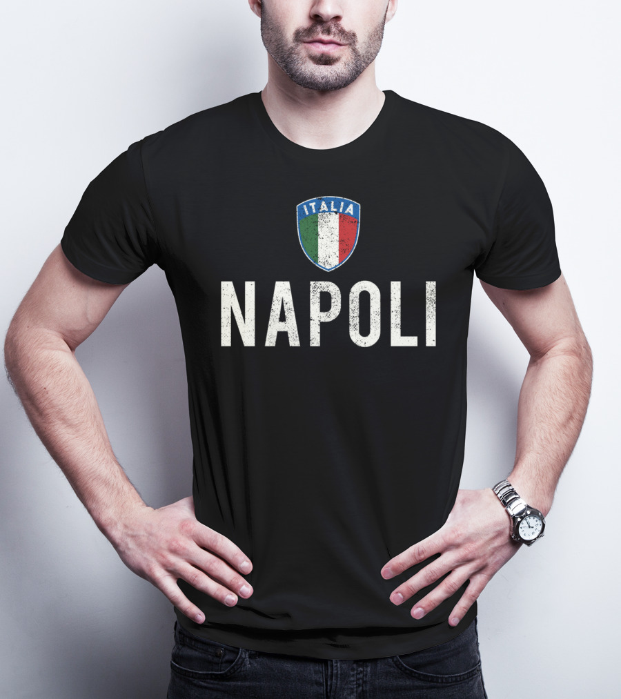 Napoli Italia Italian Flag Emblem Love Naples T-Shirt