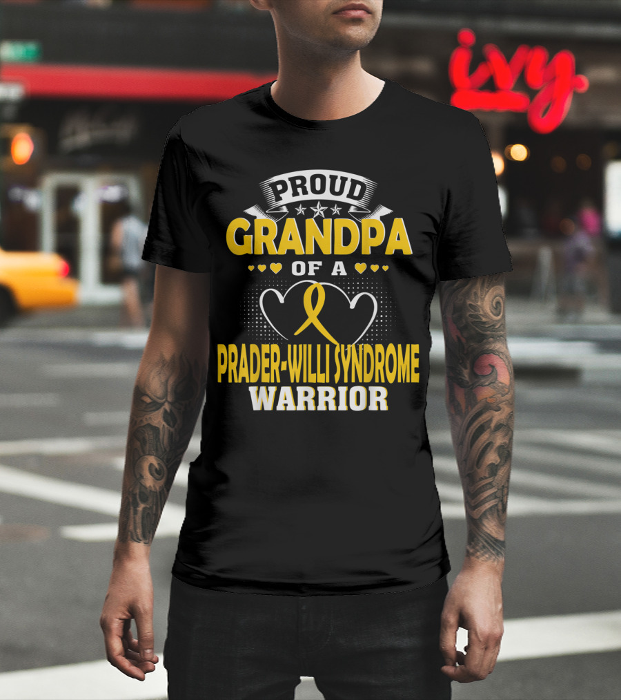 Proud Grandpa Of A Prader-Willi Syndrome Warrior T-Shirt