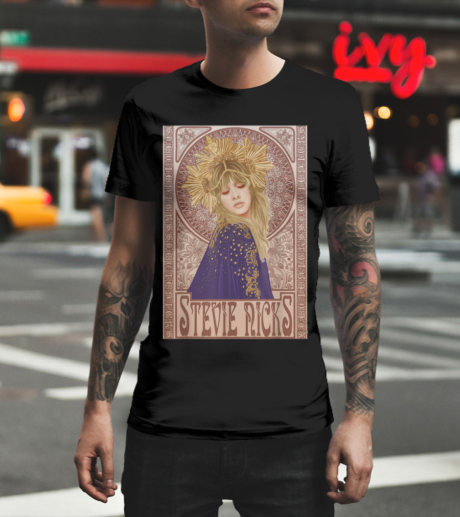 Stevie Nicks Retro Art Nouveau T-Shirt