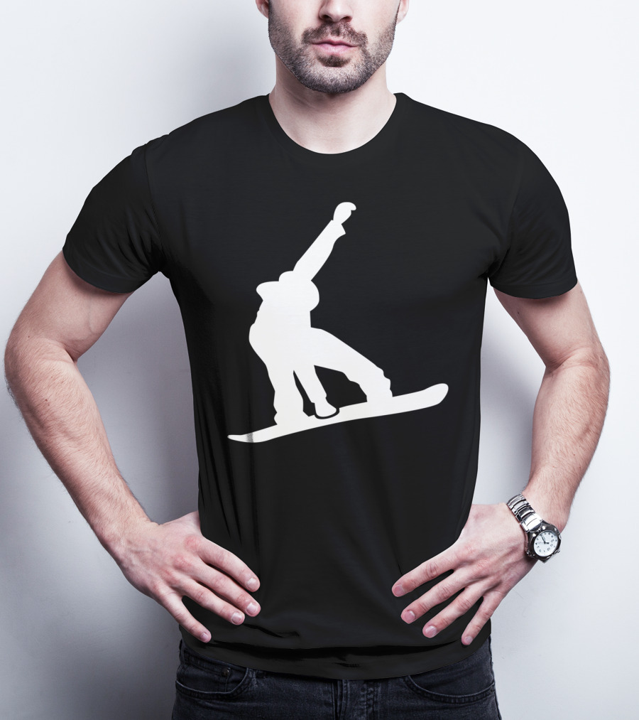 Snowboarder Snowboarding Silhouette Jumper T-Shirt