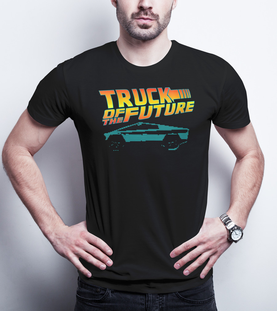 Truck Of The Future Retro Cyber Tech 80s T-Shirt