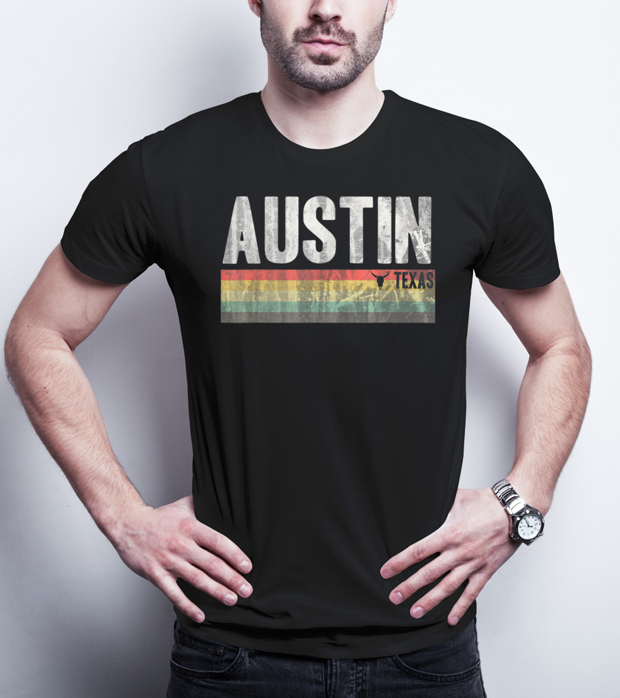 Austin Texas Retro Longhorn Pride T-Shirt