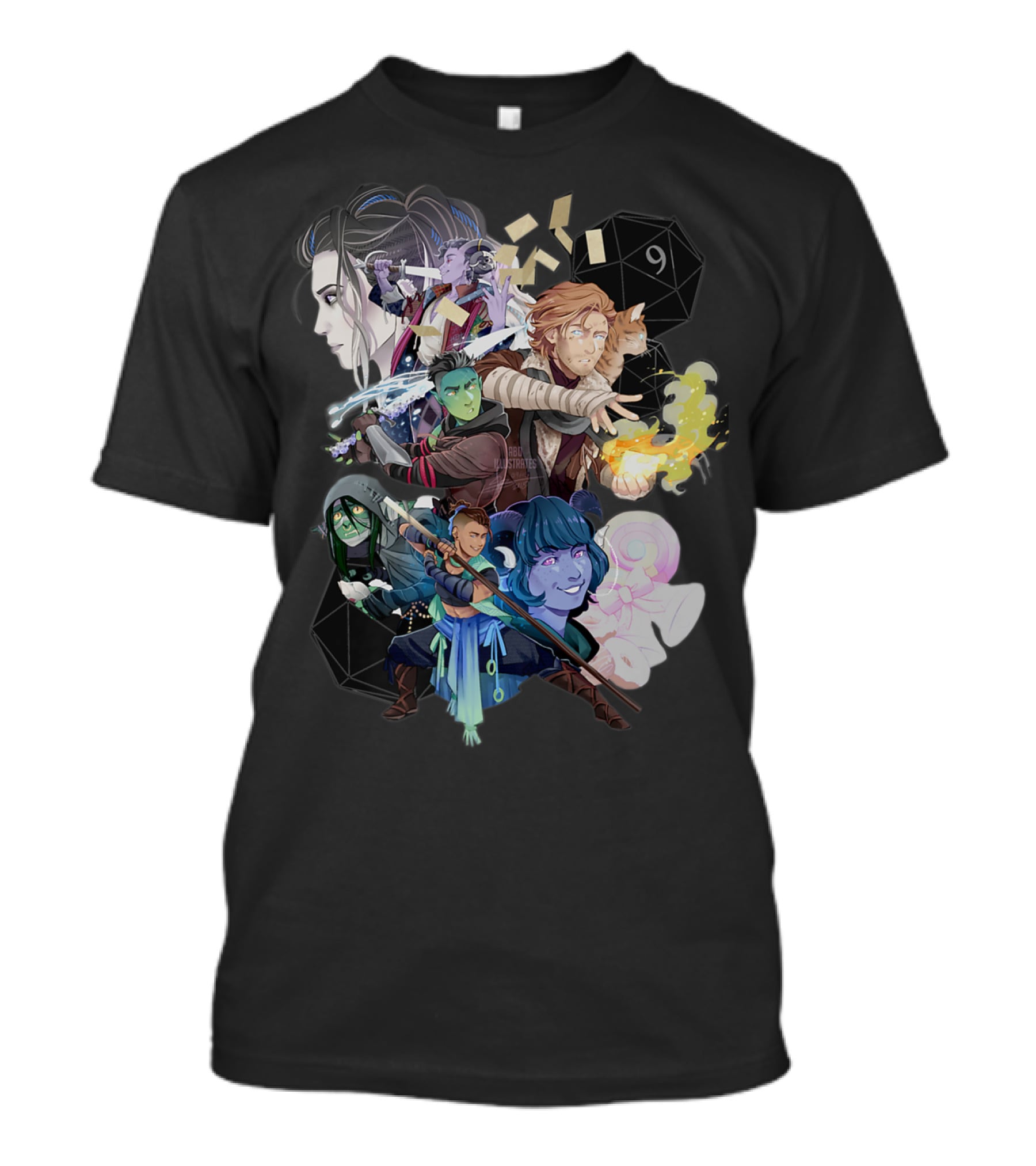 Critical Role The Mighty Nein Fantasy Characters Dungeons And Dragons T-Shirt