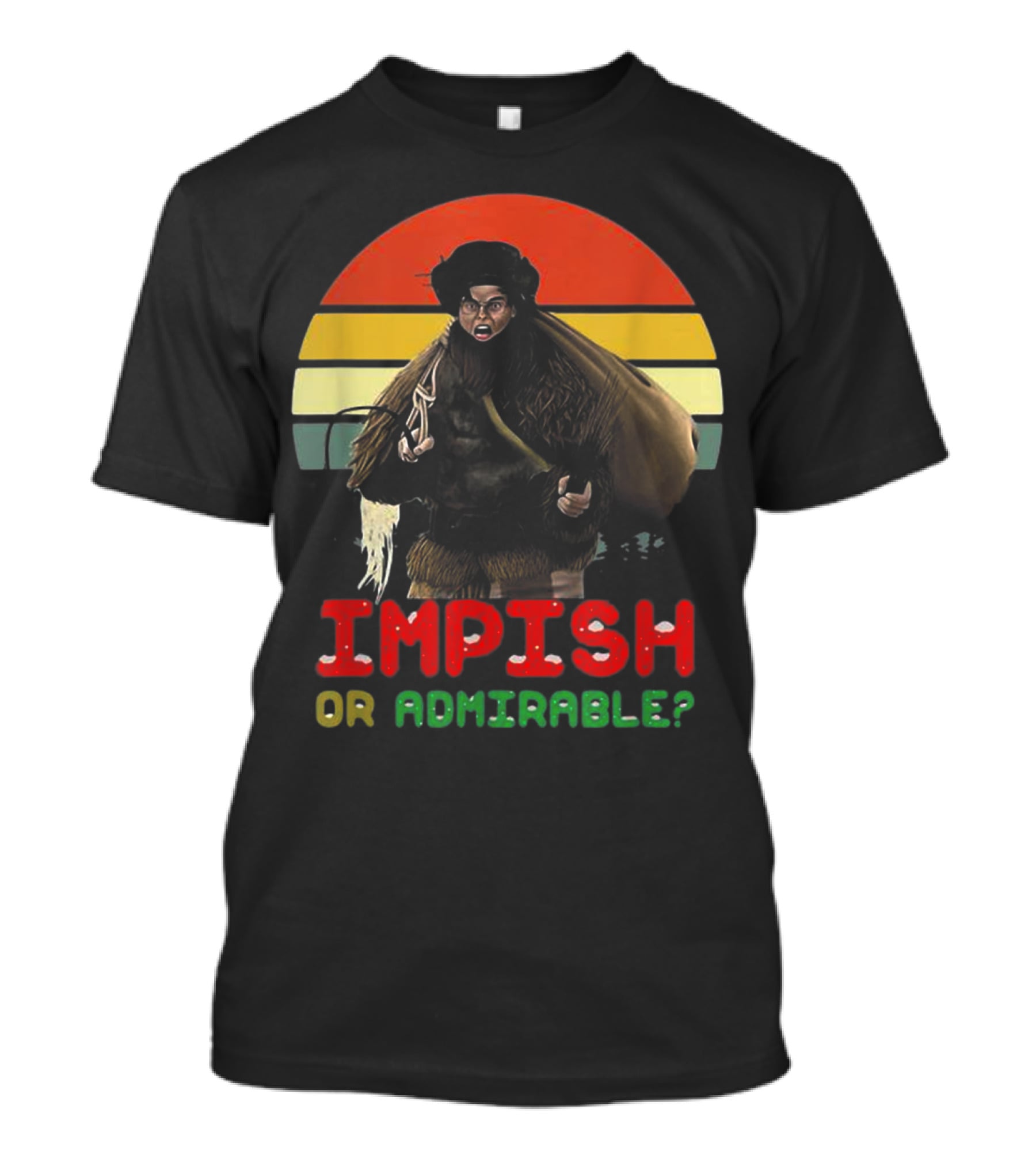 Impish Or Admirable Vintage Retro Sunset T-Shirt