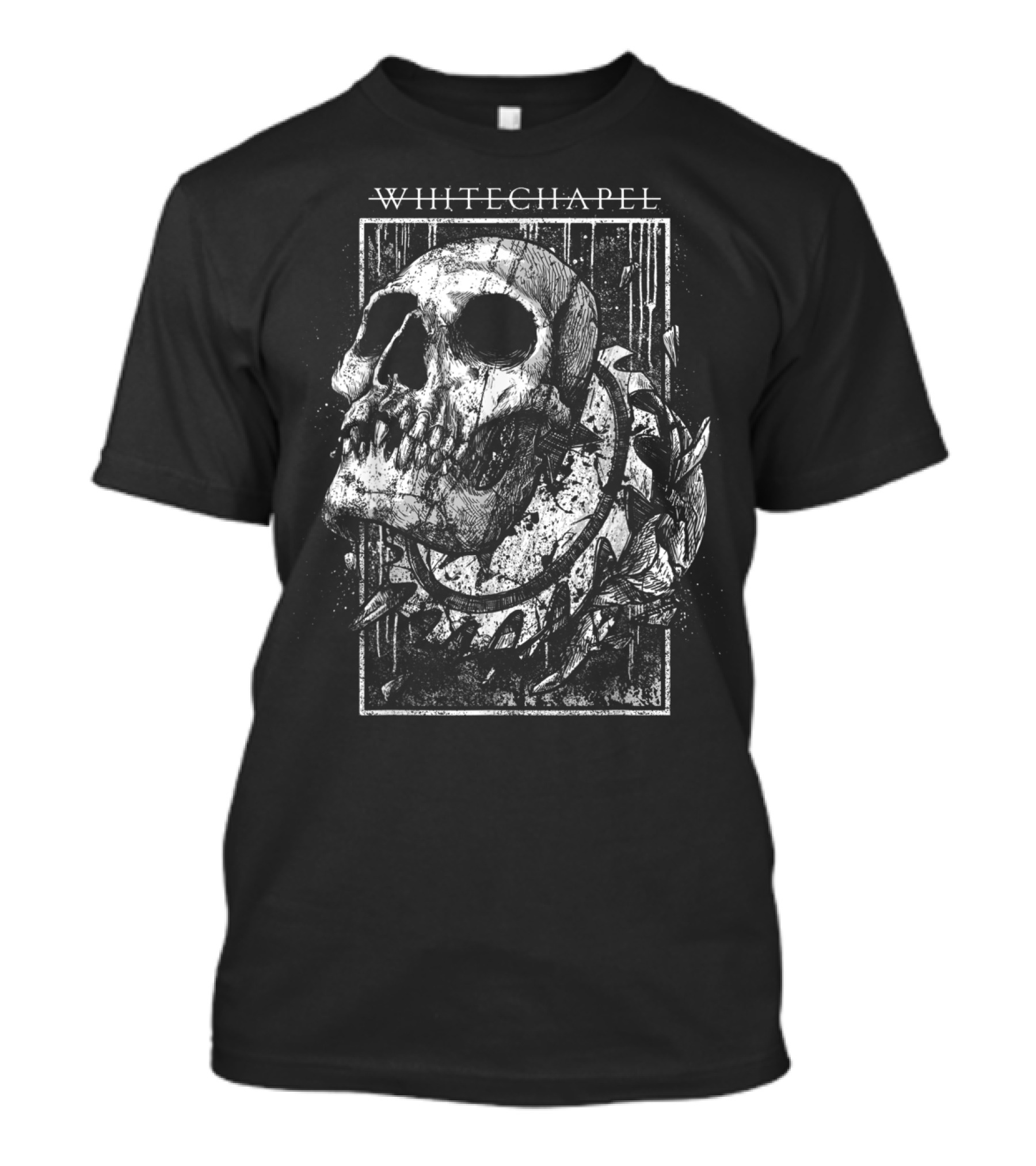 Whitechapel Skull And Saw Blade T-Shirt