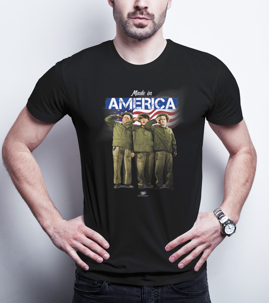 Made In America The Three Stooges Salute Vtv T-Shirt