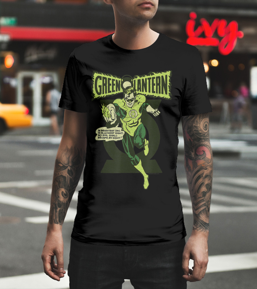 In Brightest Day In Blackest Night Green Lantern Oath T-Shirt