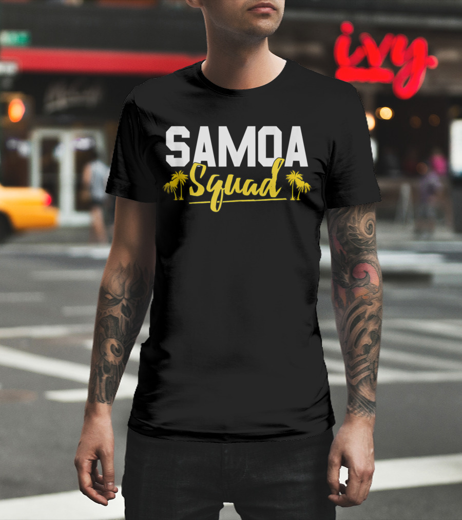 Samoa Squad American Samoan Samoa Palm Trees T-Shirt