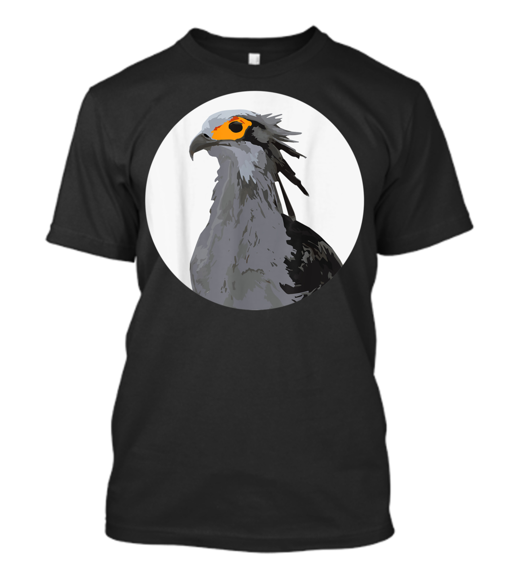 African Secretary Bird Sagittarius Circle T-Shirt