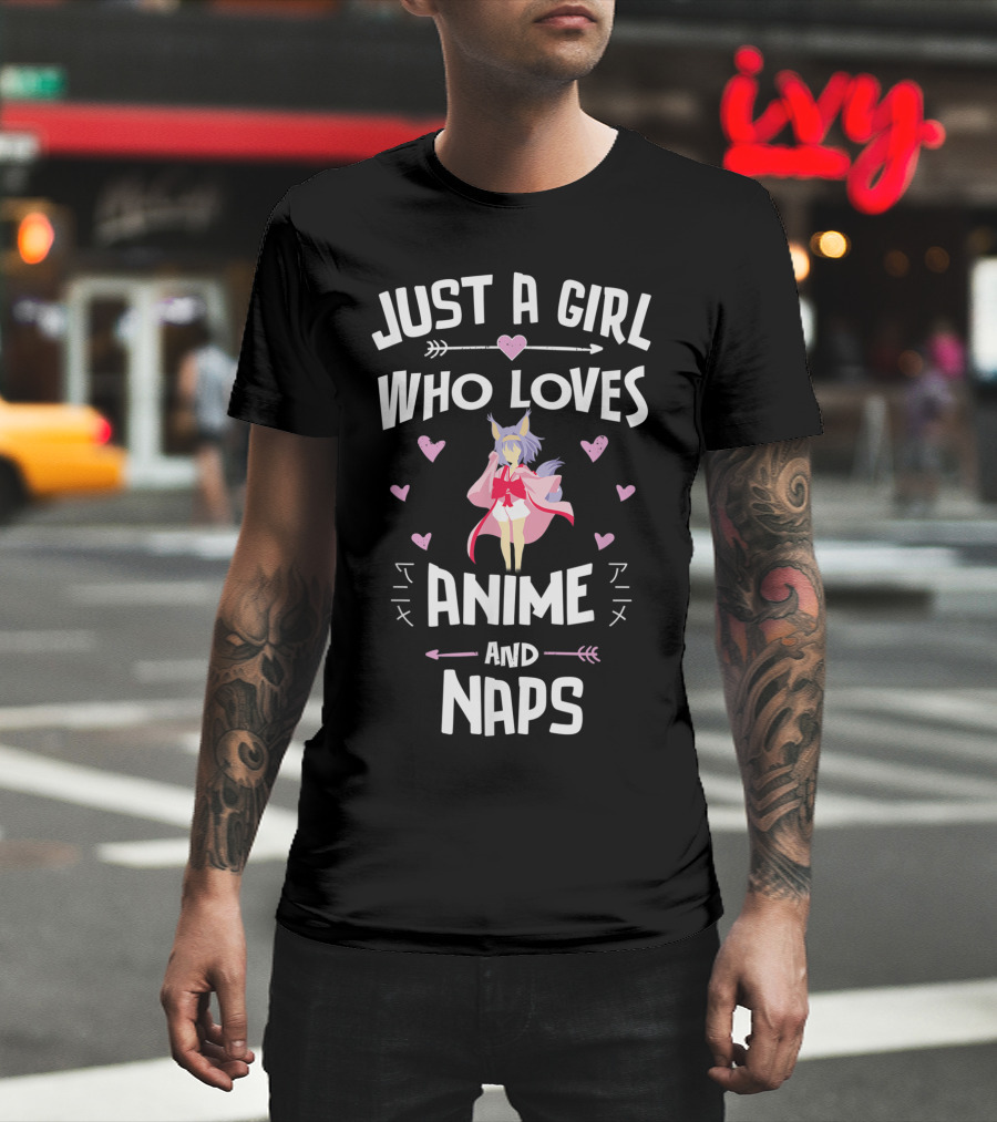 Just A Girl Who Loves Anime And Naps T-Shirt