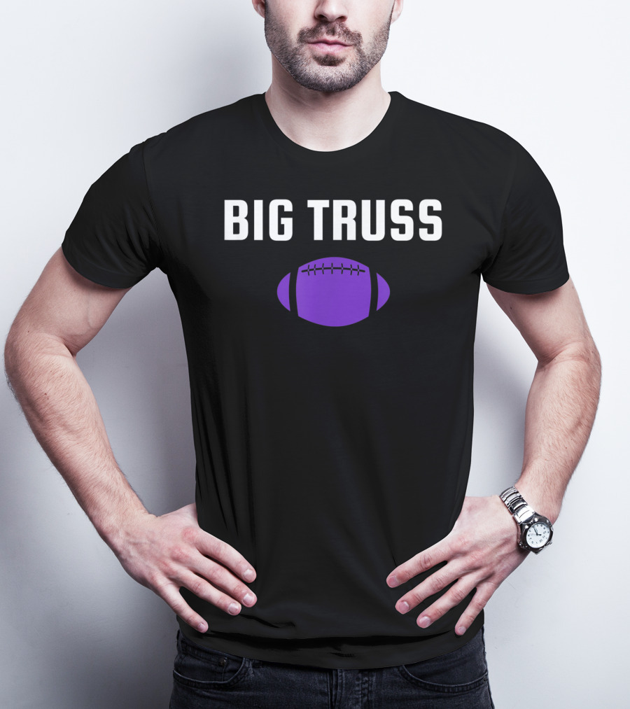 Big Truss Baltimore Football Purple T-Shirt