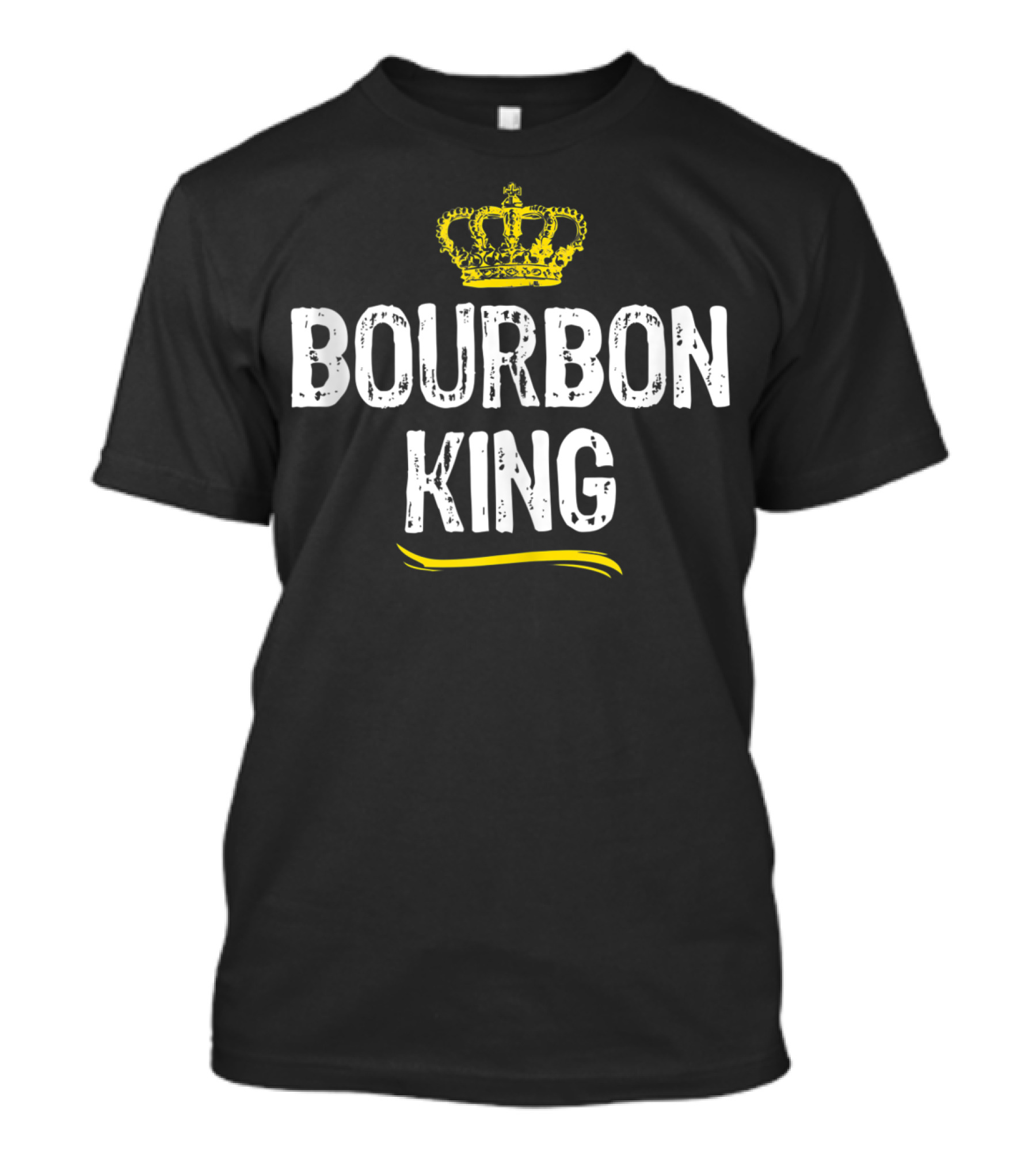 BOURBON KING Crown Drinking Funny Cool T-Shirt