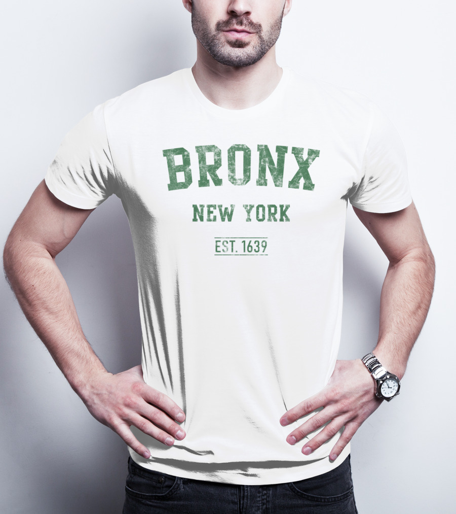 Bronx New York Est. 1639 Distressed Sport T-Shirt