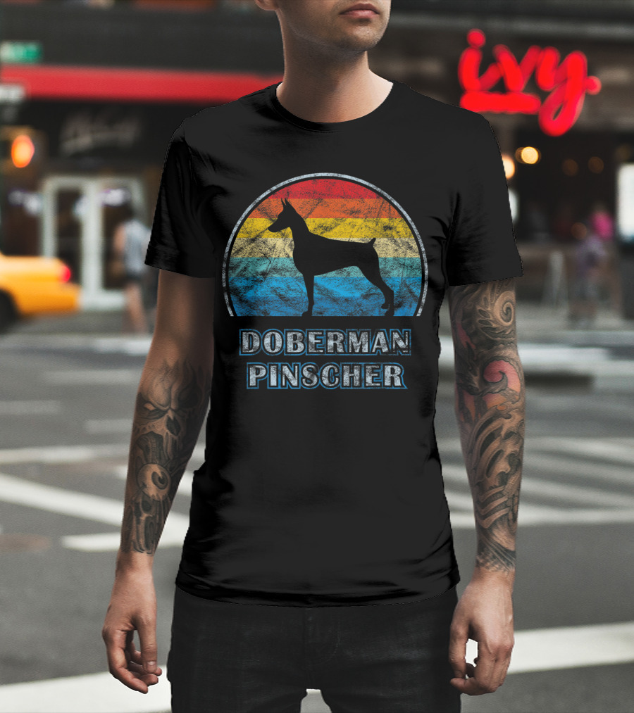 Doberman Pinscher Vintage Retro T-Shirt