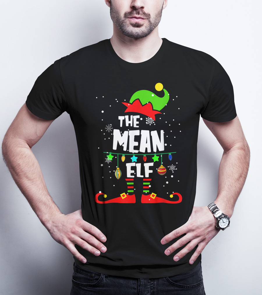 The Mean Elf Christmas Party Matching Family Group T-Shirt