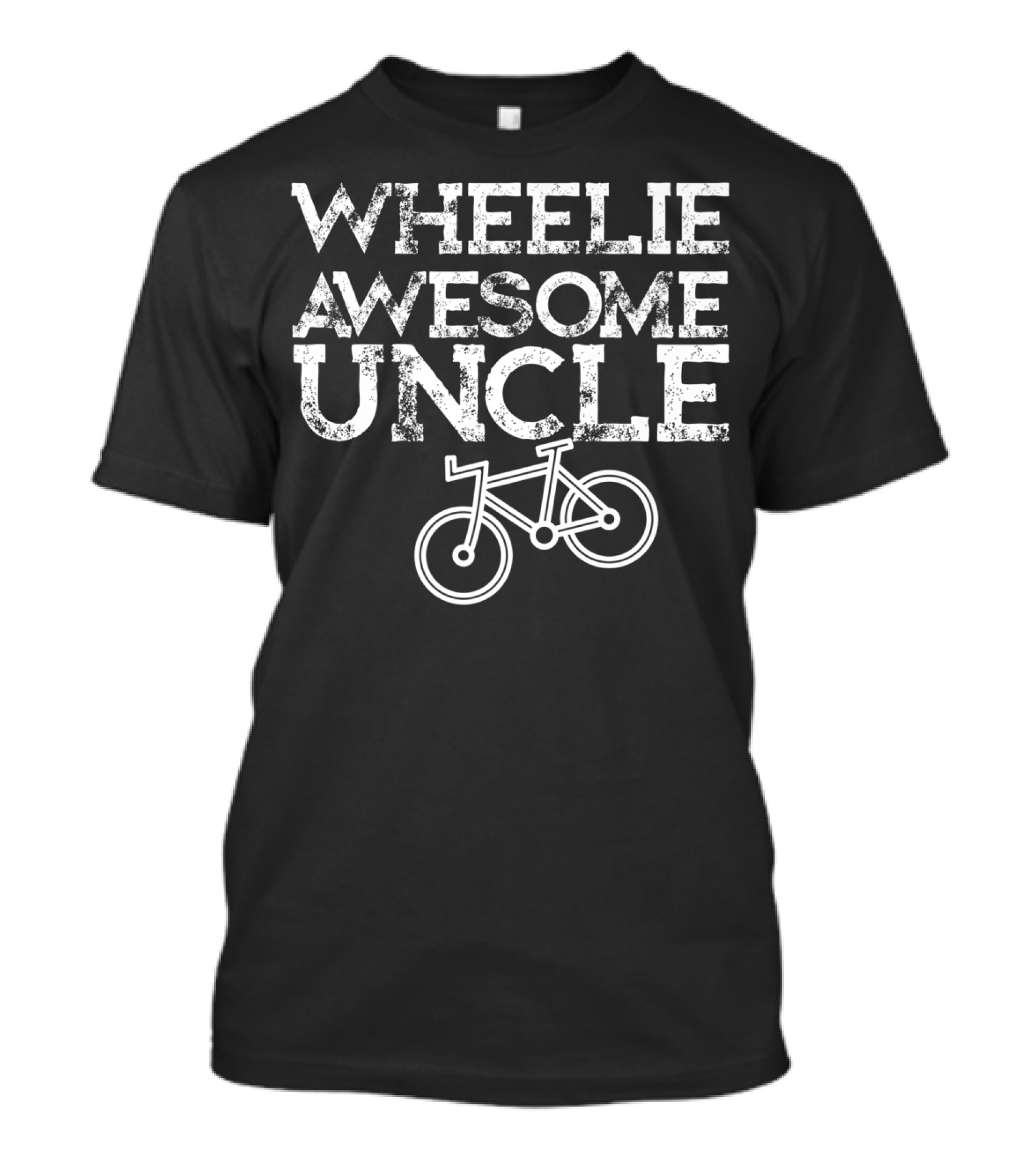 Wheelie Awesome Uncle Mountain Biking T-Shirt