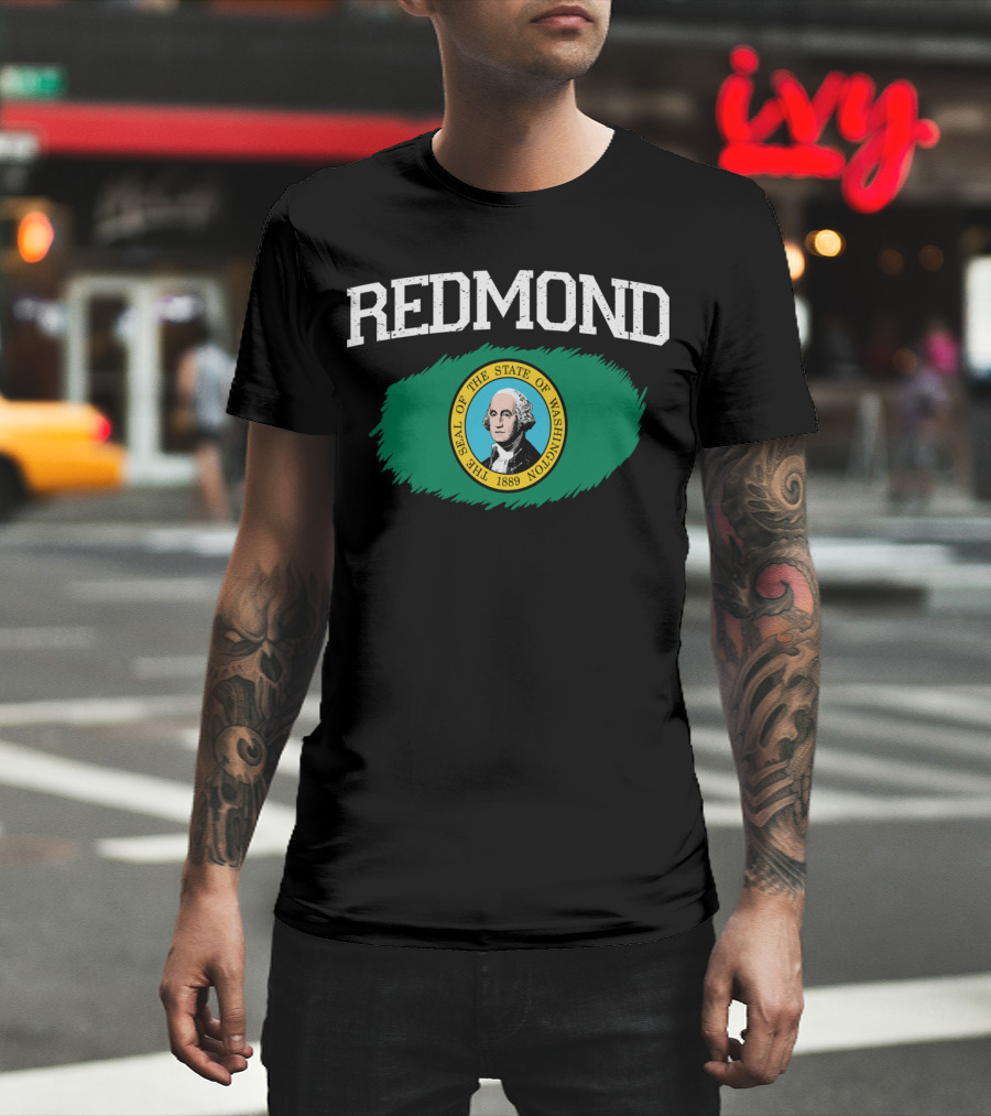 Redmond Washington Seal Vintage USA Sports T-Shirt