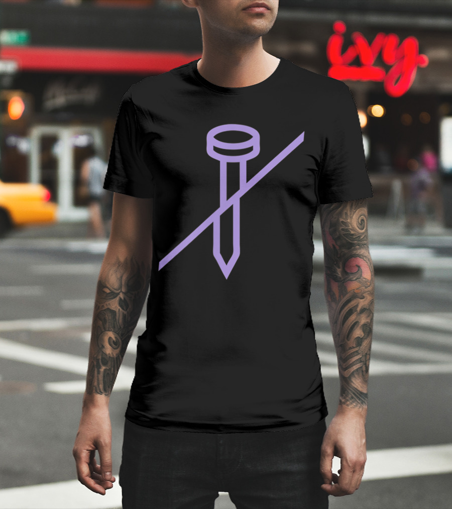 Atolye Civi Purple Nail T-Shirt