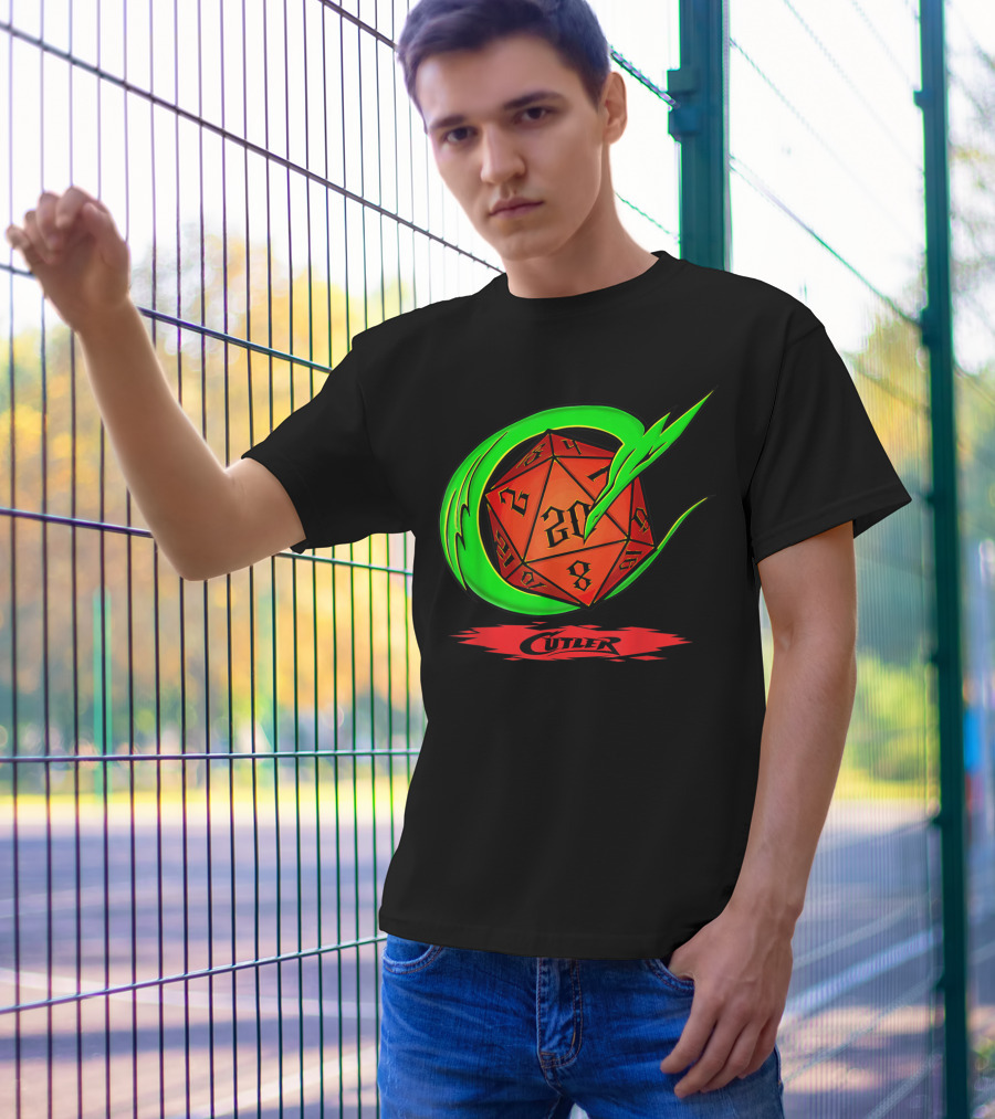 Cutler Dragon D20 Dice Pro Wrestler T-Shirt
