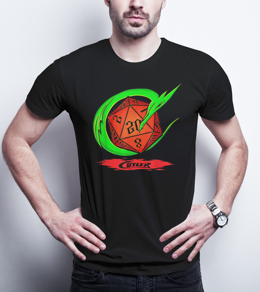 Cutler Dragon D20 Dice Pro Wrestler T-Shirt
