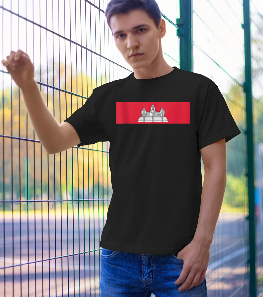 Cambodia Flag Cool Cambodian Flags Men Women T-Shirt