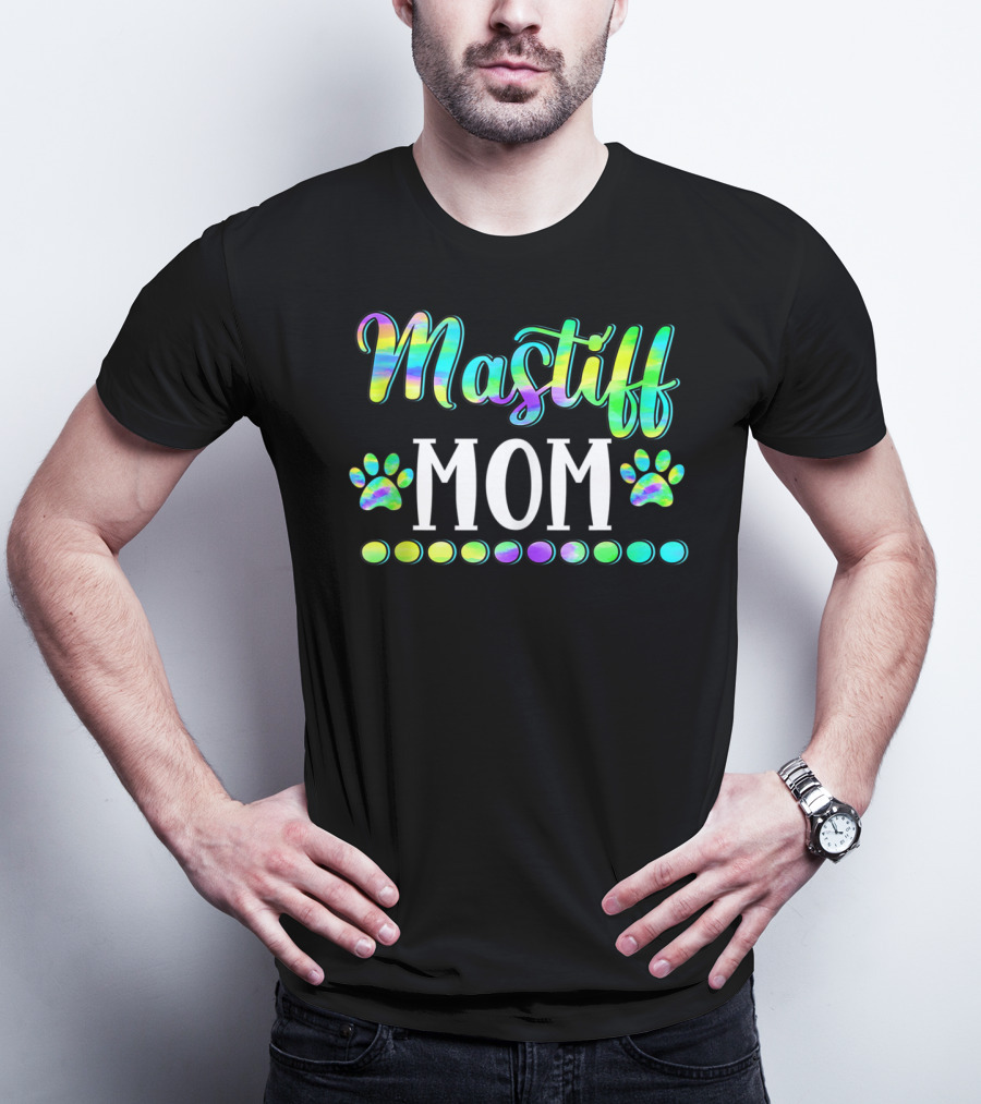 Mastiff Mom Cute Dog Owner Lover Mother Mas T-Shirt