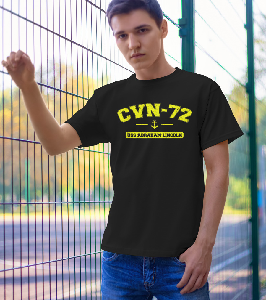 CVN-72 USS Abraham Lincoln Navy Ship Anchor T-Shirt