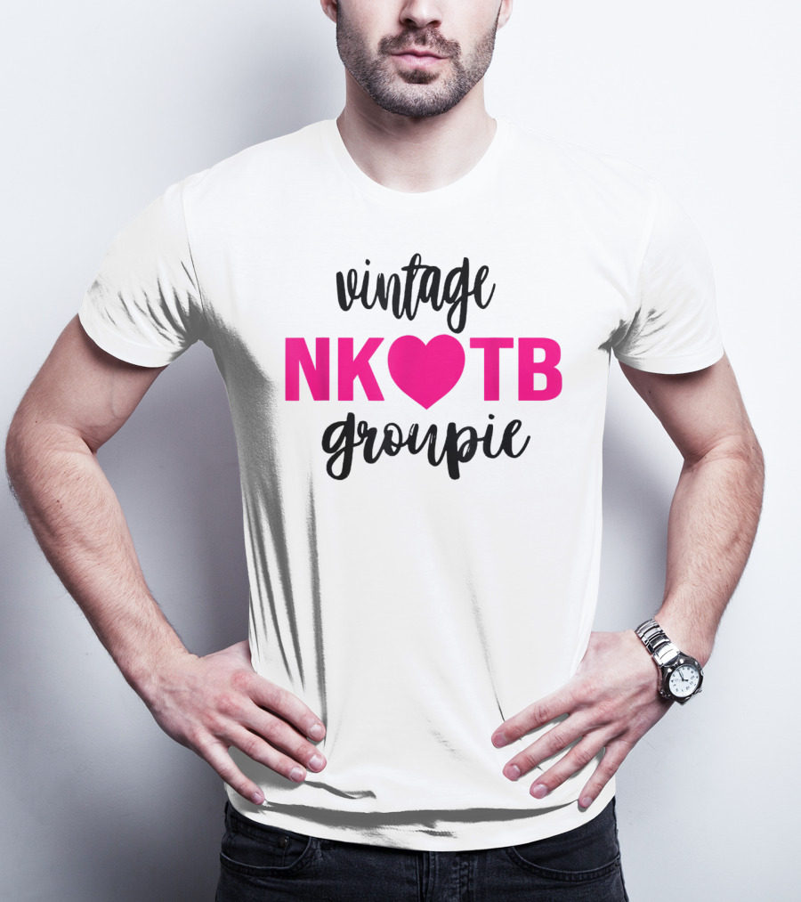 Vintage NKOTB Heart Groupie Kidsg T-Shirt