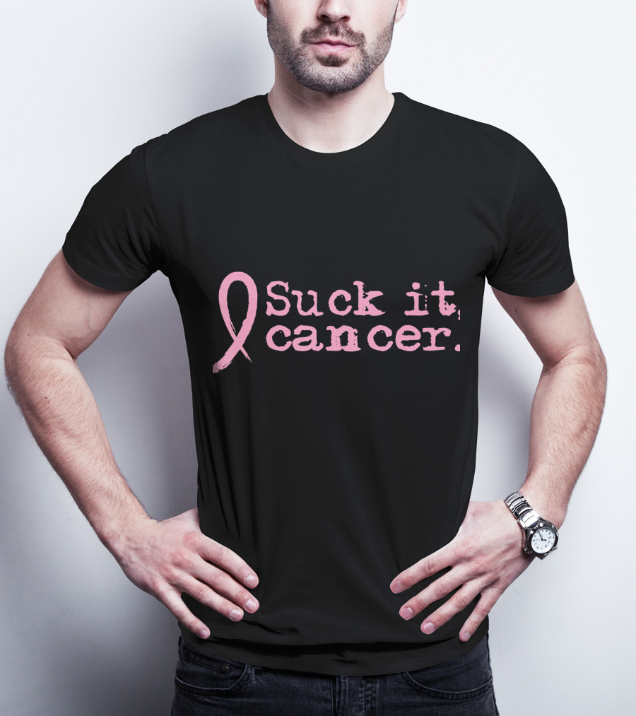 Suck It Cancer Breast Cancer Awareness Pink T-Shirt