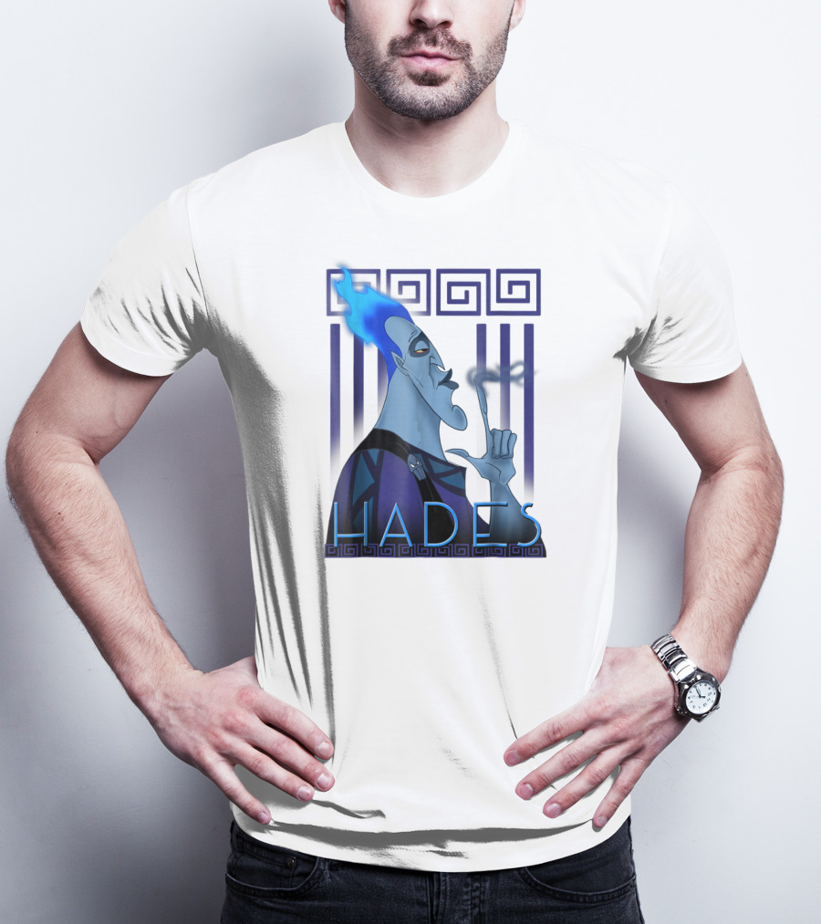 Disney Hercules Hades Geometric Greek T-Shirt