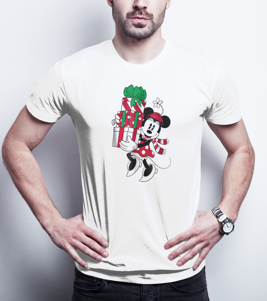 Disney Minnie Mouse Holiday Presents Christmas T-Shirt