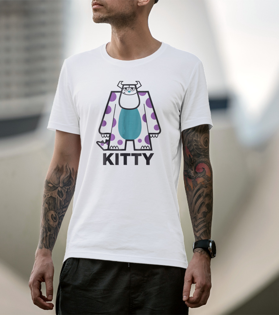 Monsters Inc. Sulley Kitty Block T-Shirt