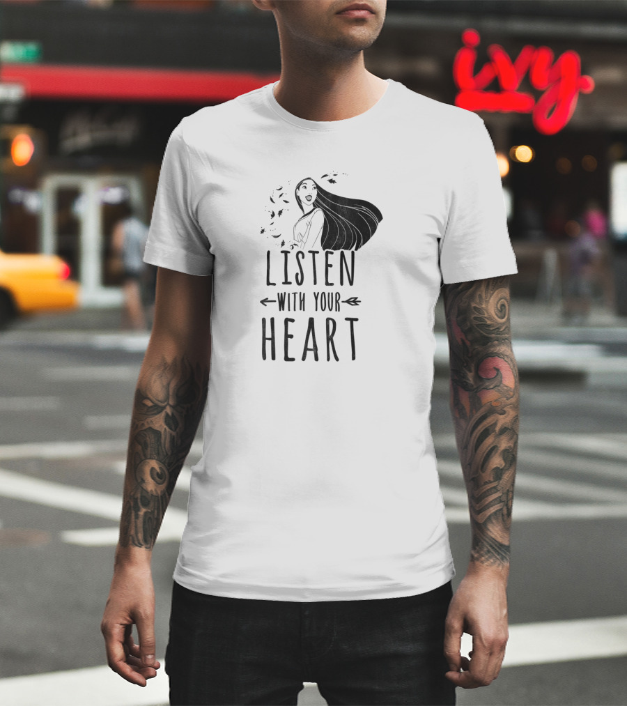 Disney Pocahontas Listen With Your Heart Arrow T-Shirt